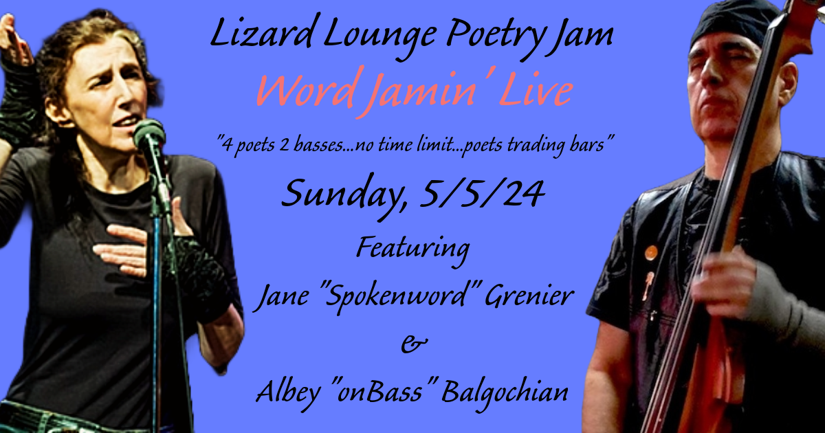 Shows/Word Jam'in — Lizard Lounge Poetry Jam