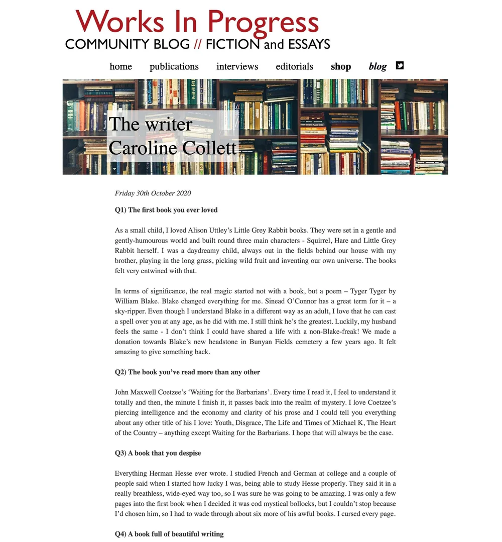 Words — Caroline Collett