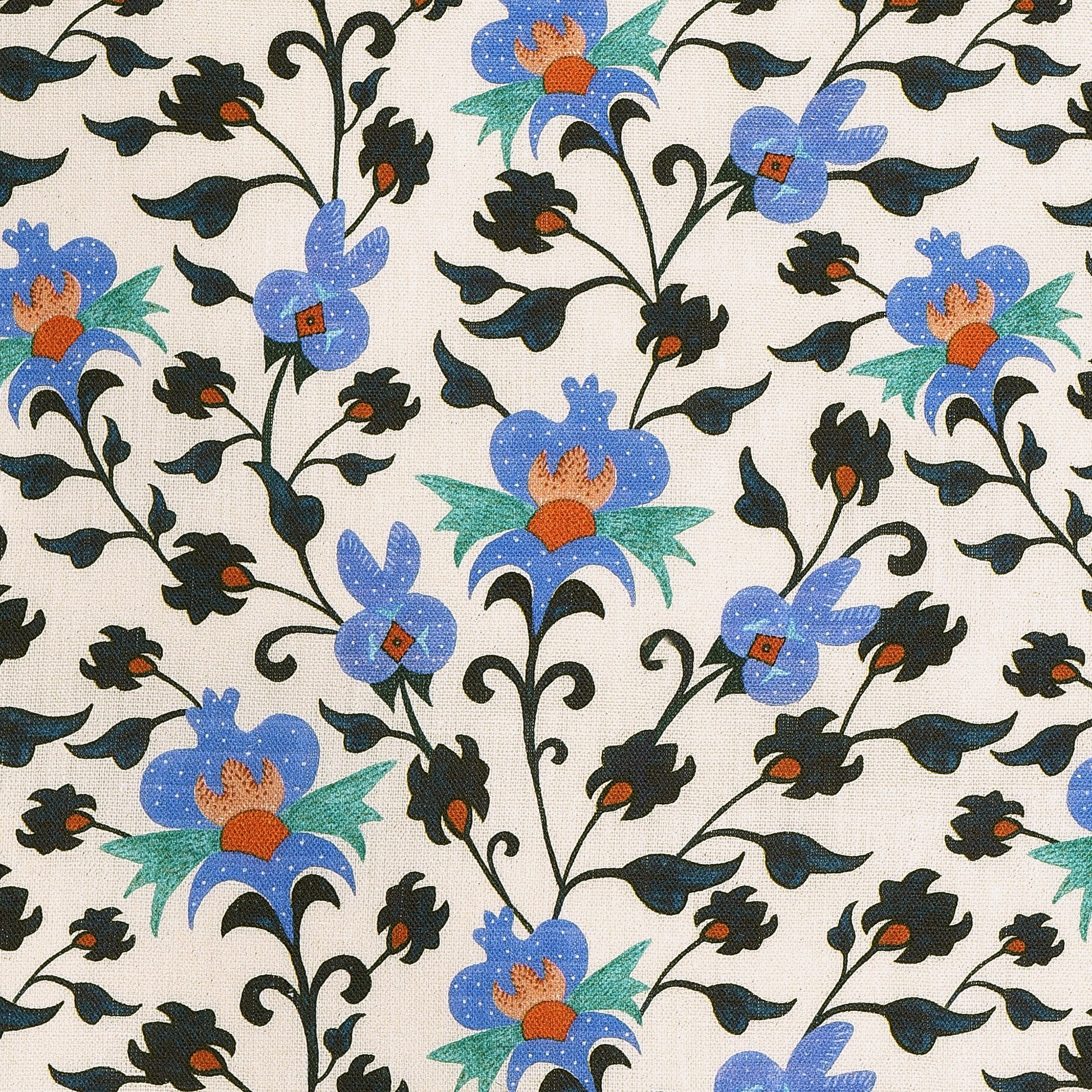 Flora Fabric. A pretty floral design for curtains blinds & cushions by ...