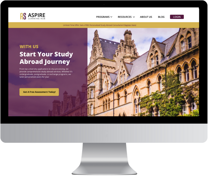 Aspire Web UI & UX Design — Feather Media