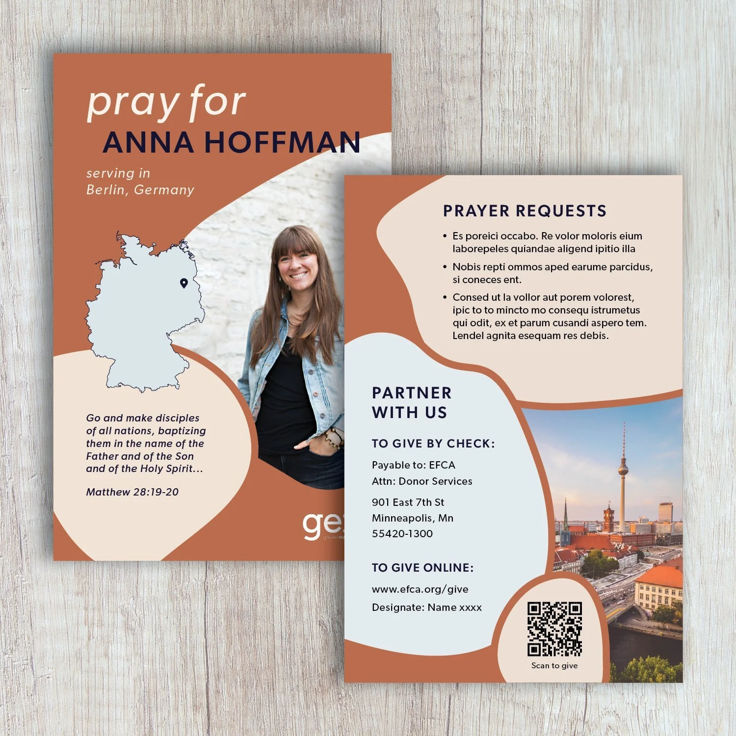 Missionary Prayer Cards, Squarespace and Mailchimp Templates - The Good ...