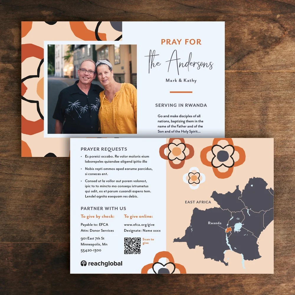 Missionary Prayer Cards, Squarespace and Mailchimp Templates - The Good ...