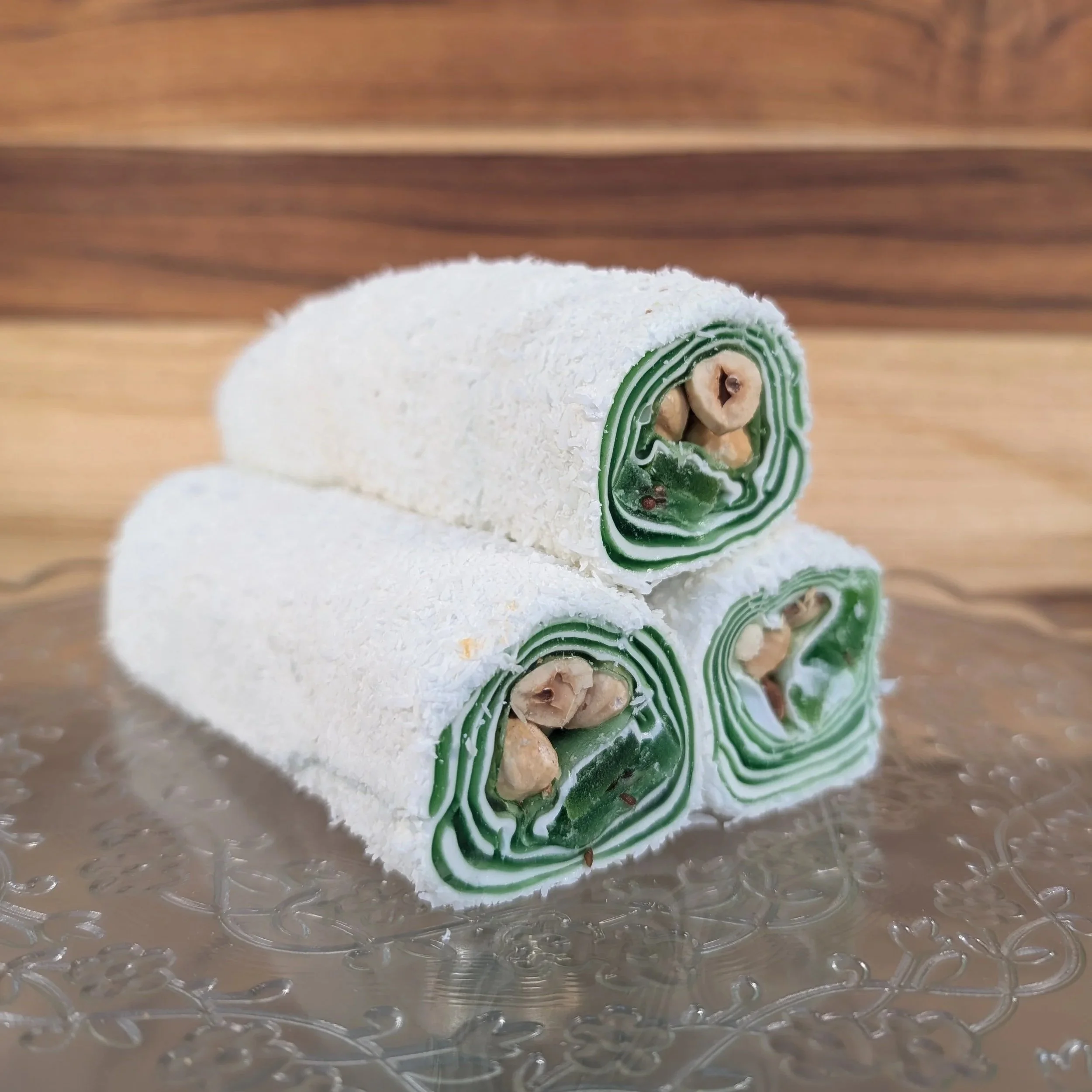 Turkish Delight Mellow with Kiwi Flavour, Hazelnut and Coconut