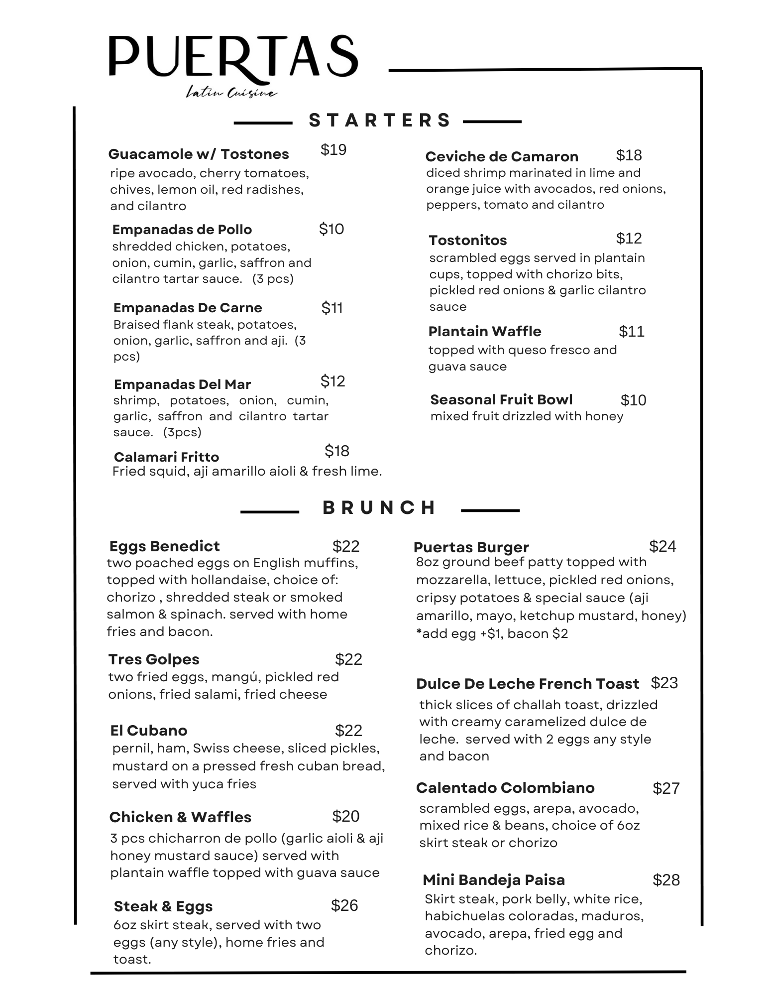 Menu — Puertas