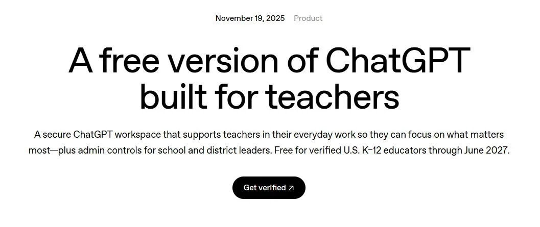 OpenAI Releases ChatGPT for Teachers — AI for Education