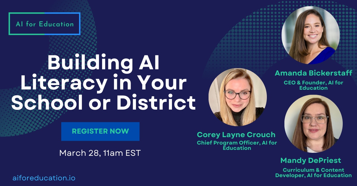 AI Webinars for Educators — AI for Education