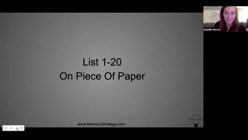 Memory Strategies Workshop — Memory Strategies