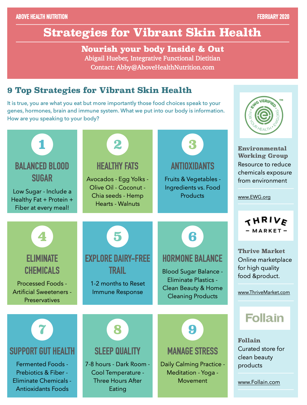 9 Strategies for Vibrant Skin Health — Above Health Nutrition