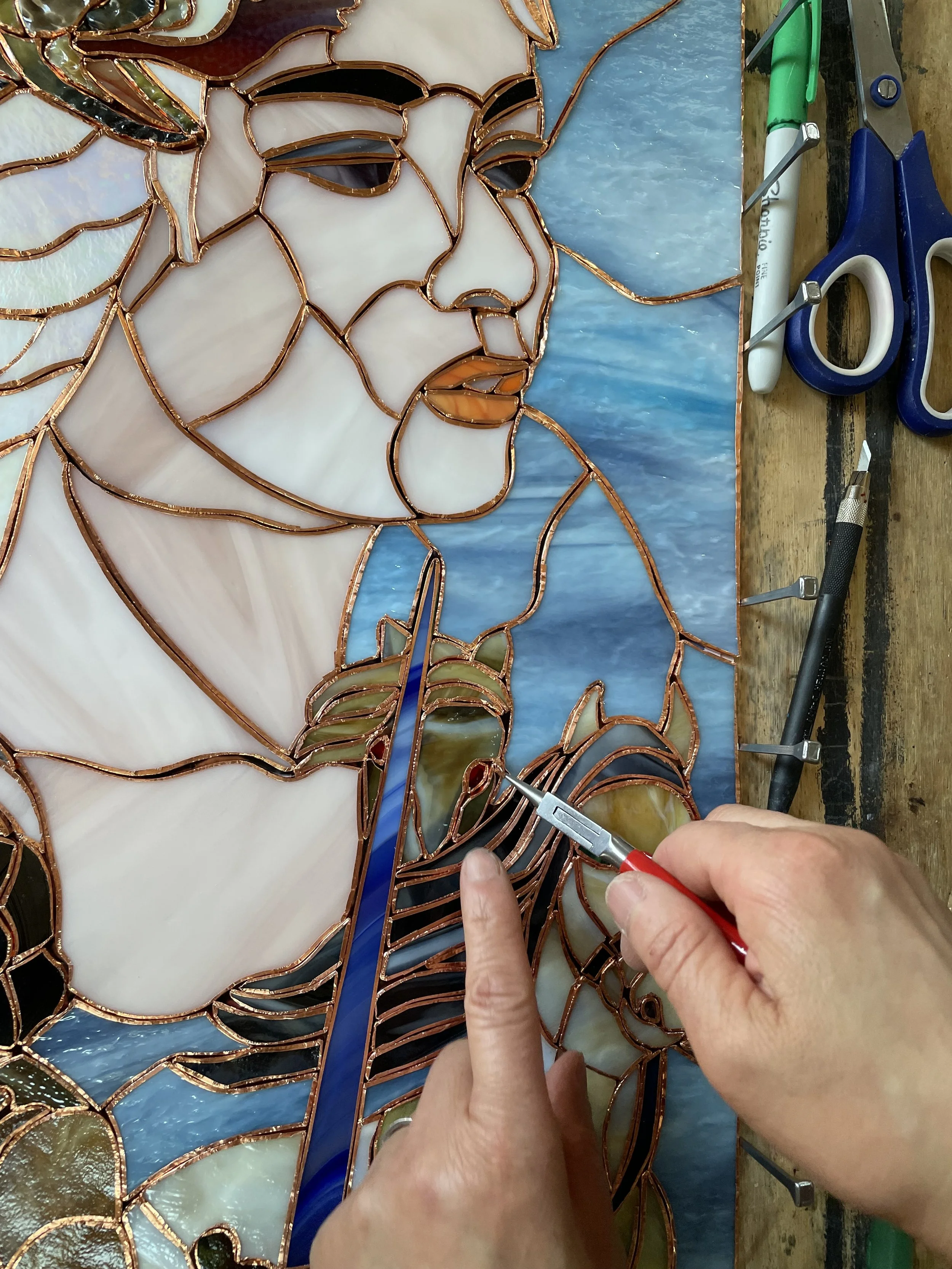 Broken Glass Loft Contemporary Stained Glass