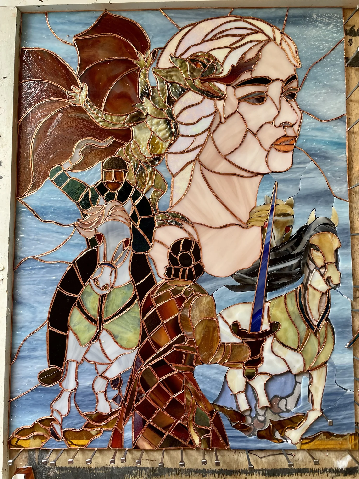 Broken Glass Loft Contemporary Stained Glass