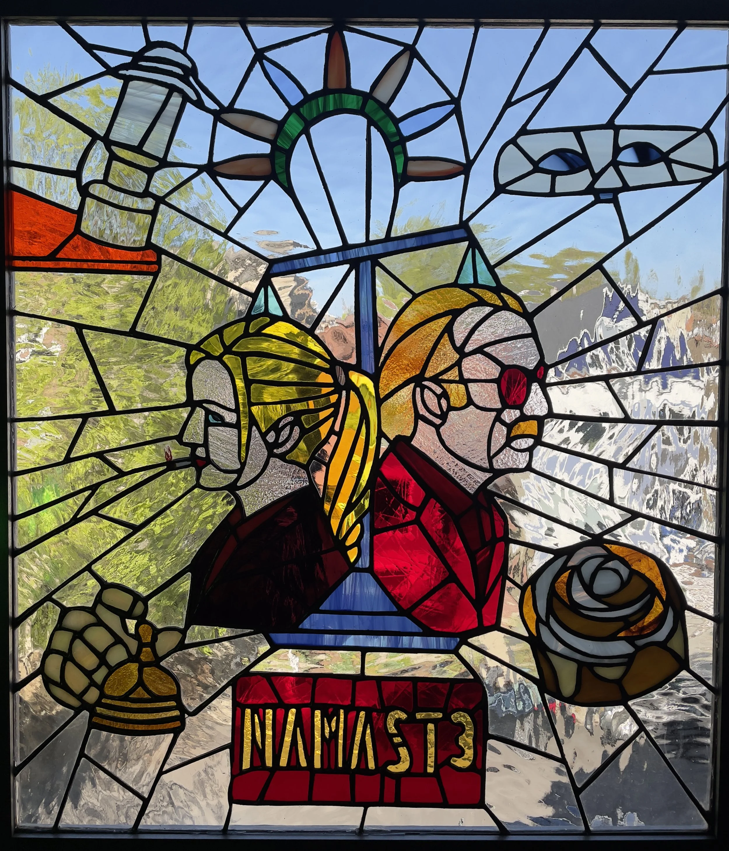 Broken Glass Loft Contemporary Stained Glass