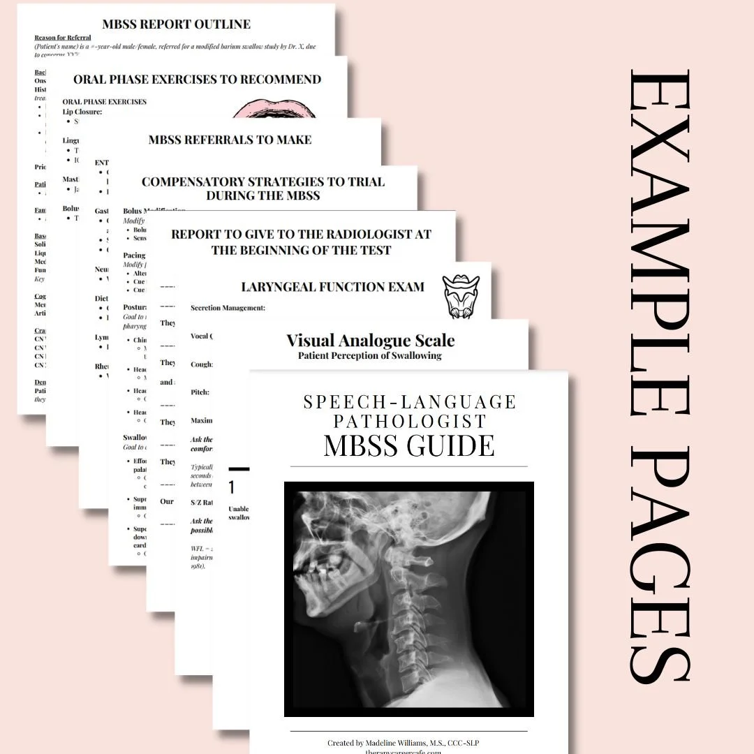 SLP Modified Barium Swallow Study Guide — Therapy Career Cafe
