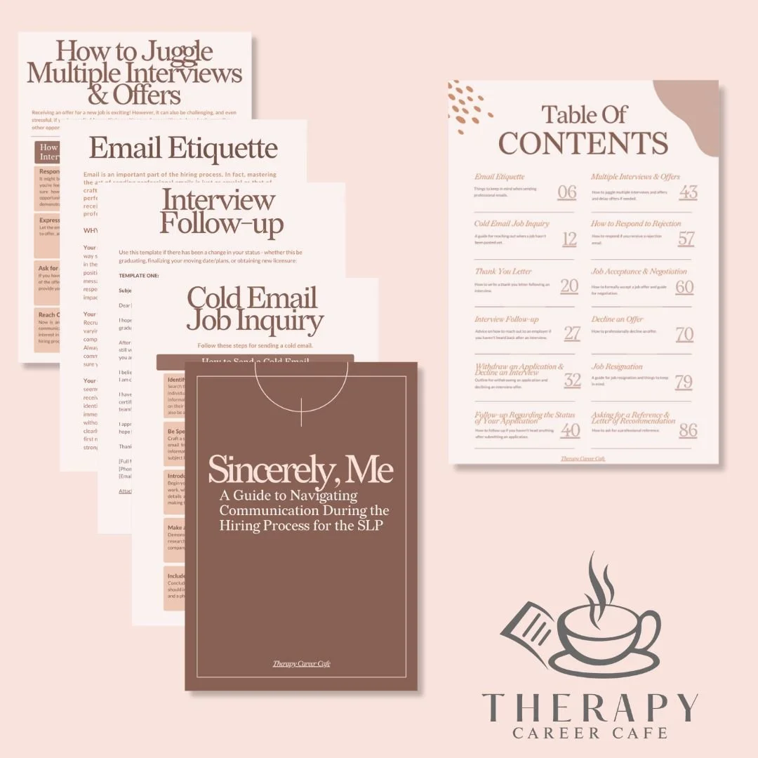 SLP Professional Package - Madeline Cline Style — Therapy Career Cafe