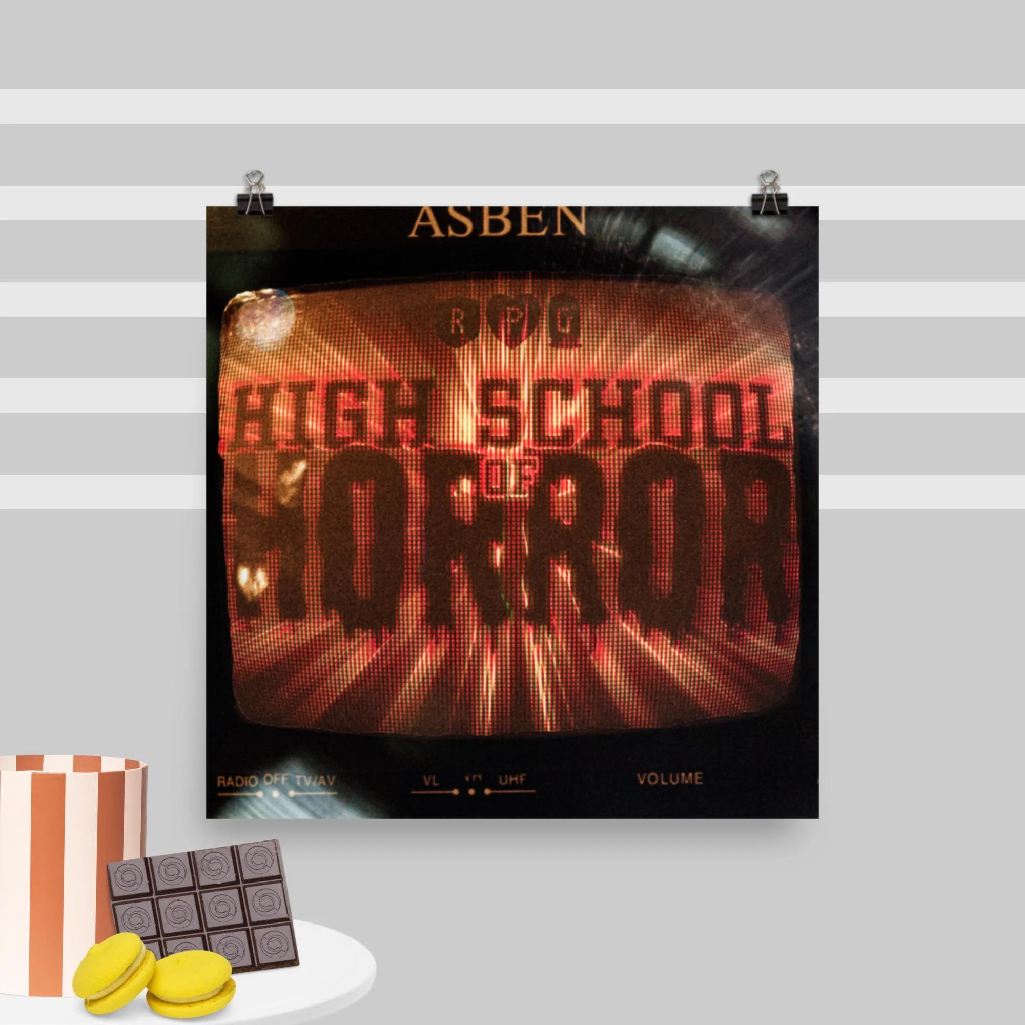High School of Horror 10''x10'' Poster — Realms of Peril & Glory