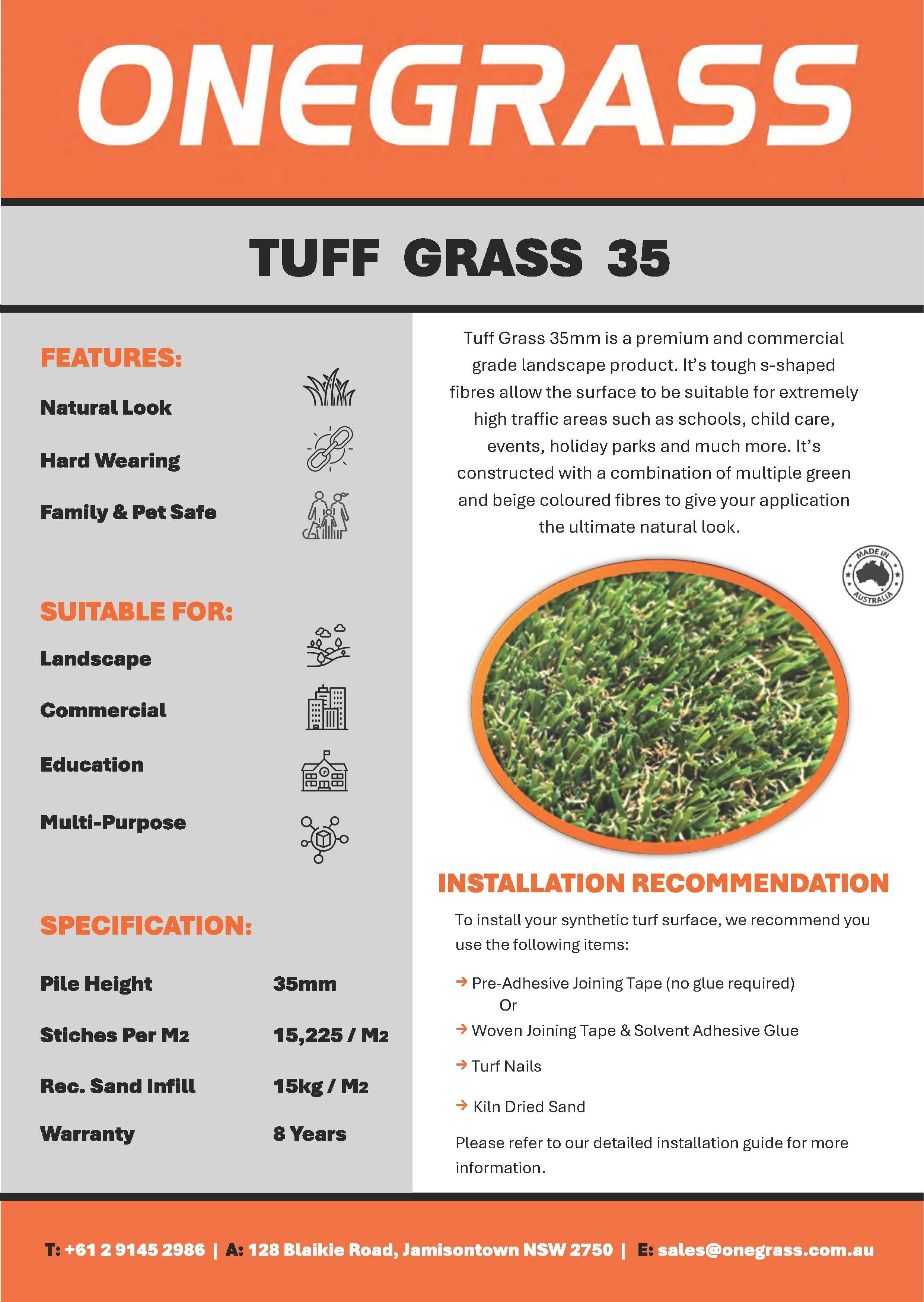 TUFF GRASS 35MM — One Grass