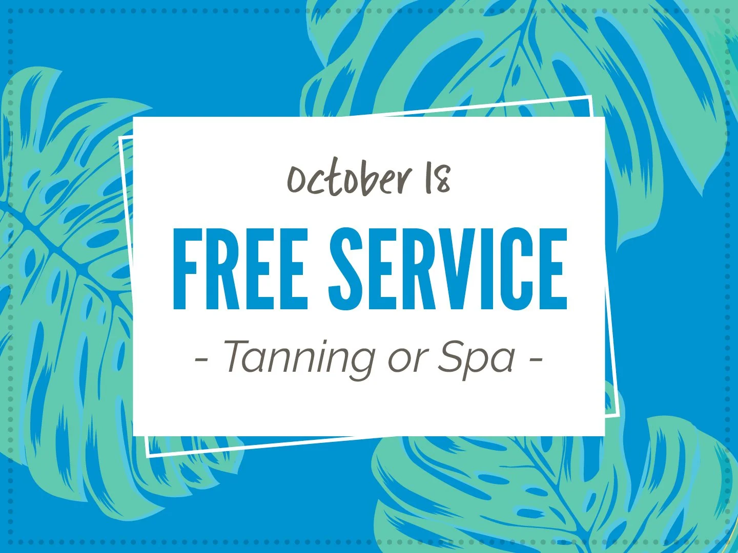 Member Day | Oct 18 — Seattle Sun Tanning & Light Spa