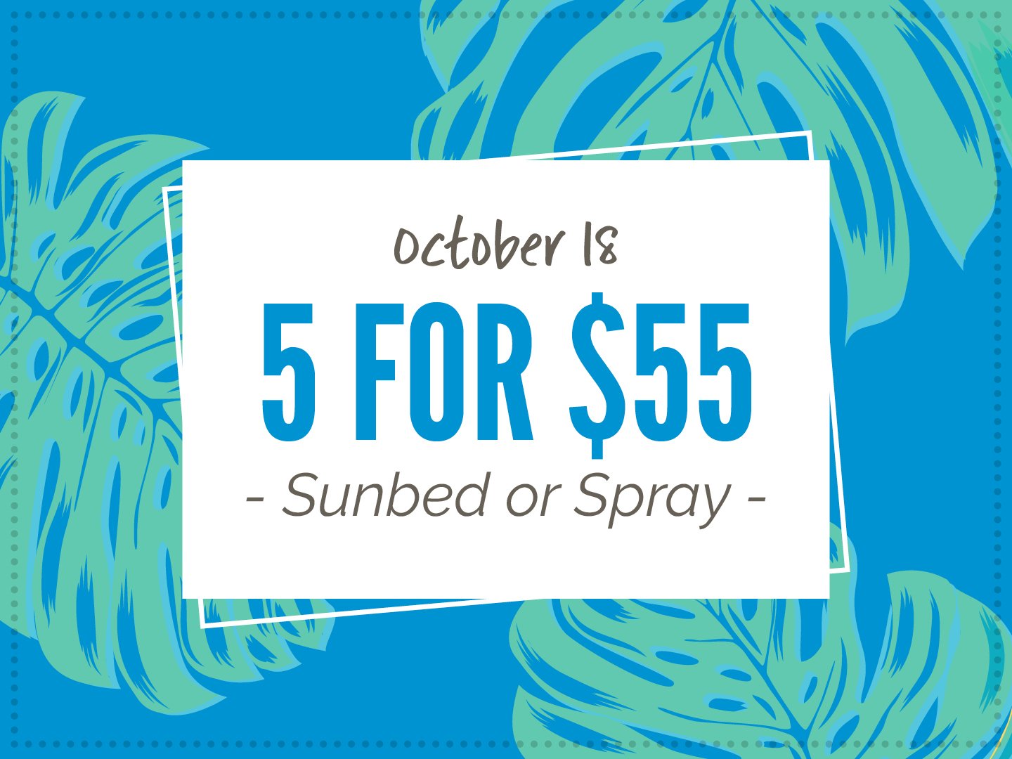 Member Day | Oct 18 — Seattle Sun Tanning & Light Spa