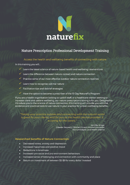 NatureFix Nature Training — Nature Fix | Connecting you to the ...