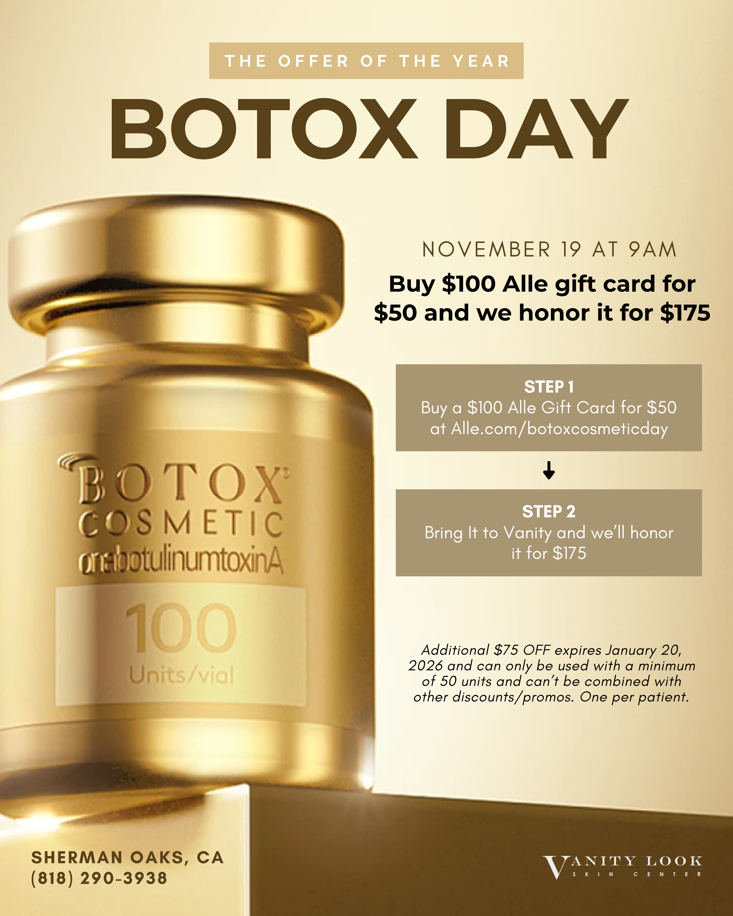 Botox Day 2025: How to Get $175 in Botox Credit for Only $50 (Vanity ...
