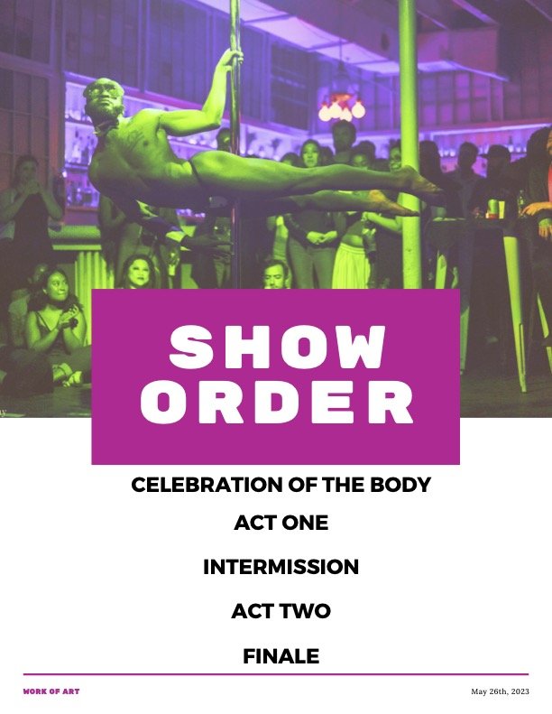 Work of Art Show Program — Inner Diva Studios