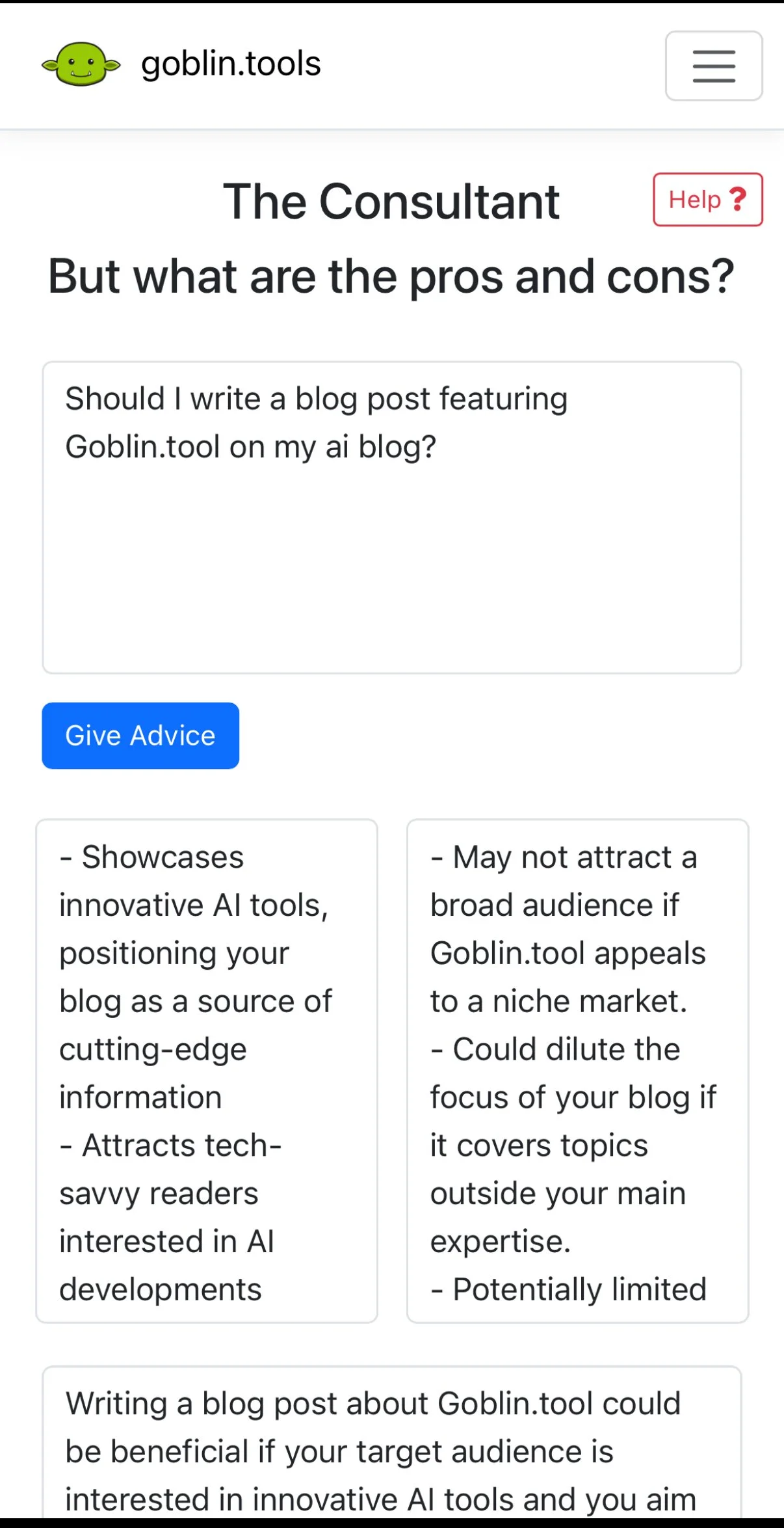 Goblin.Tools — Simplifying AI Tools for Neurodivergent Users