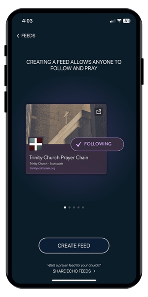 Prayer Sharing App for Small Groups & Families — Echo Prayer