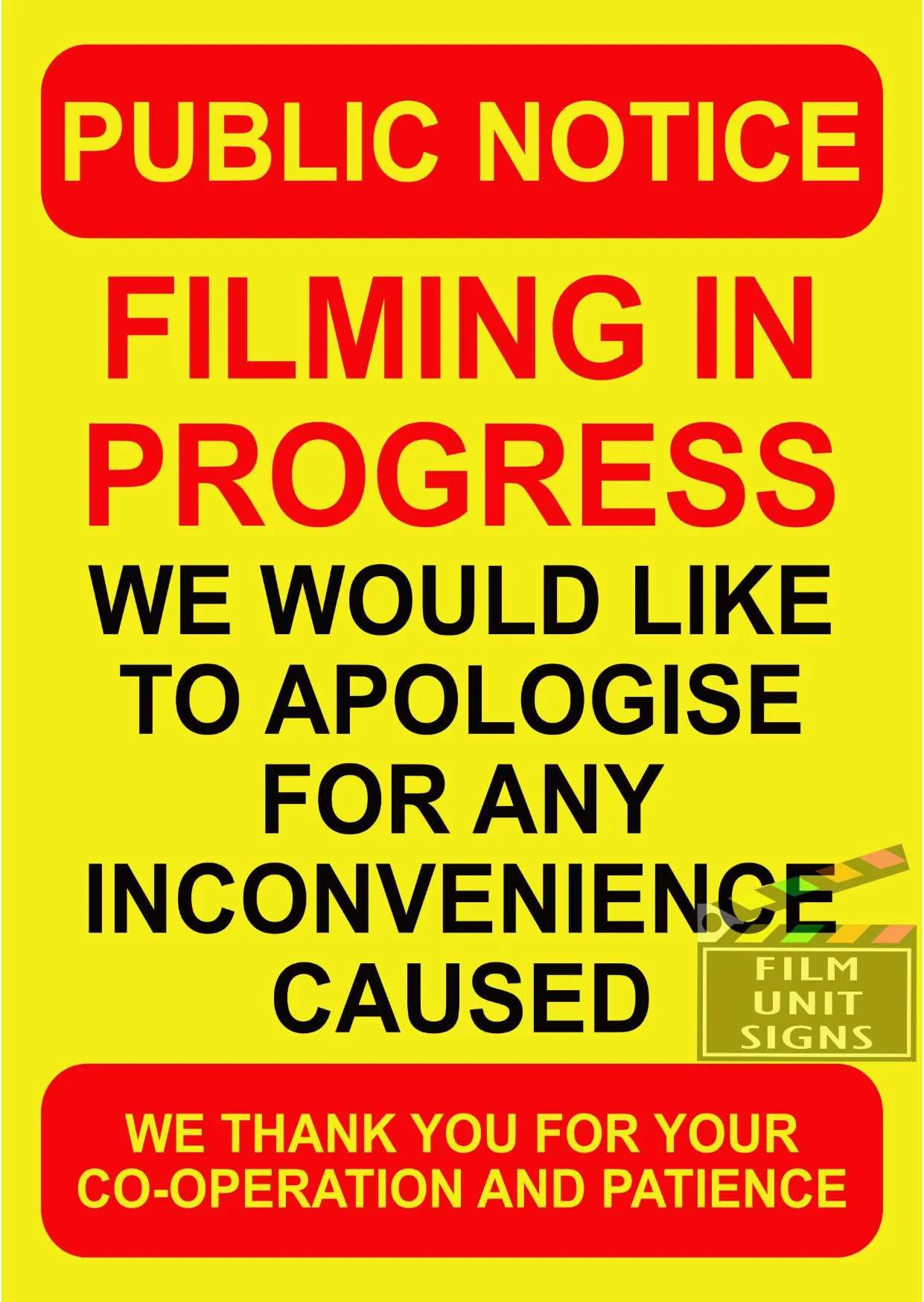 CFIP Signs — Film Unit Signs