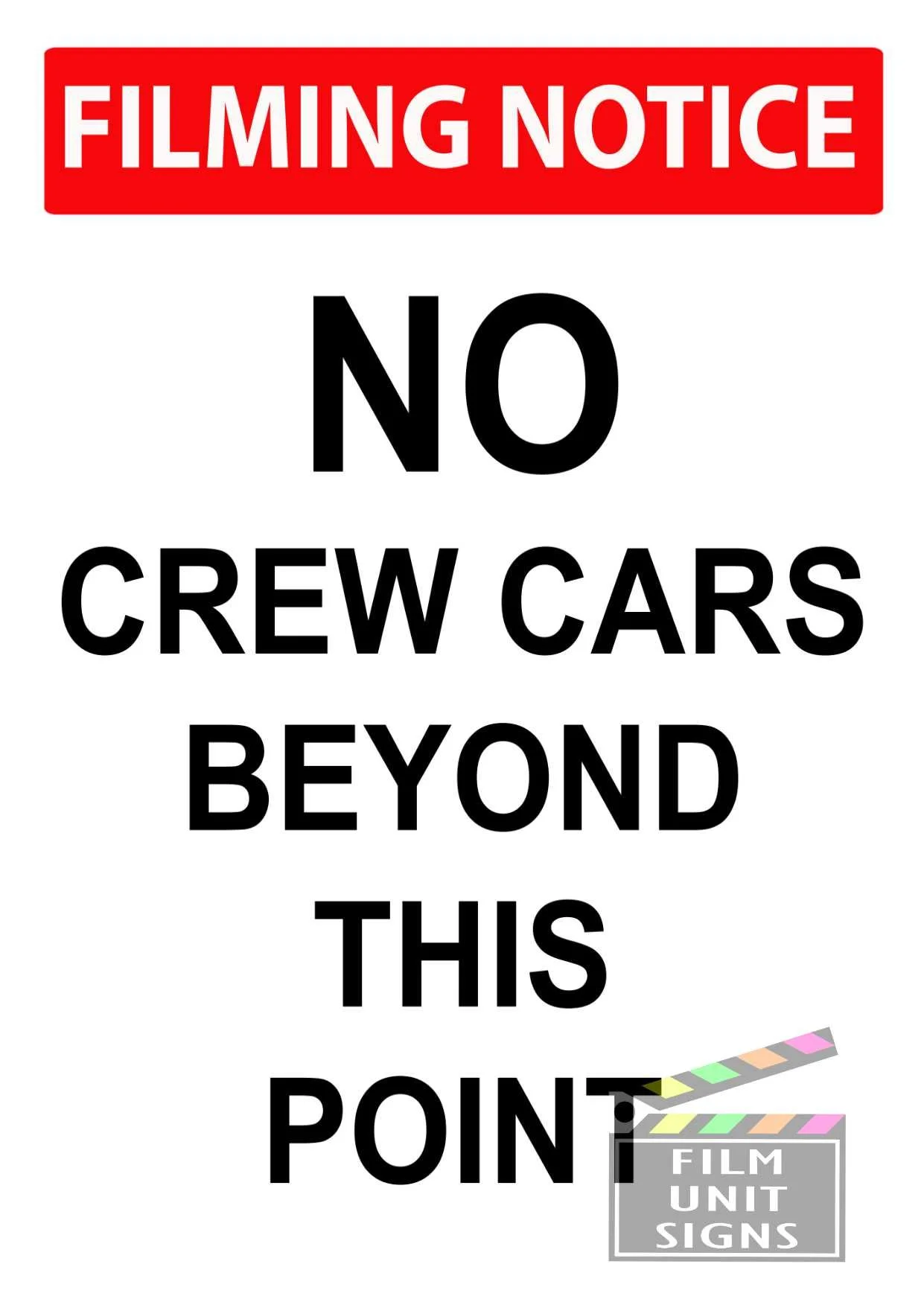 Road Signs — Film Unit Signs