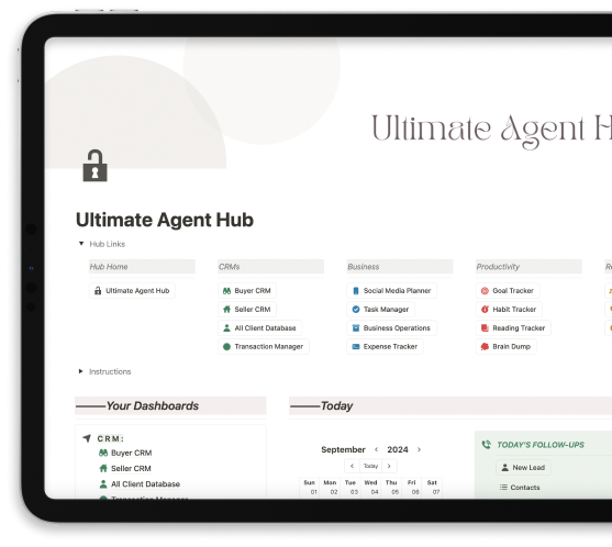 🏡 Ultimate Agent Hub | Streamline. Sell More. Get Started. — Notion For Agents