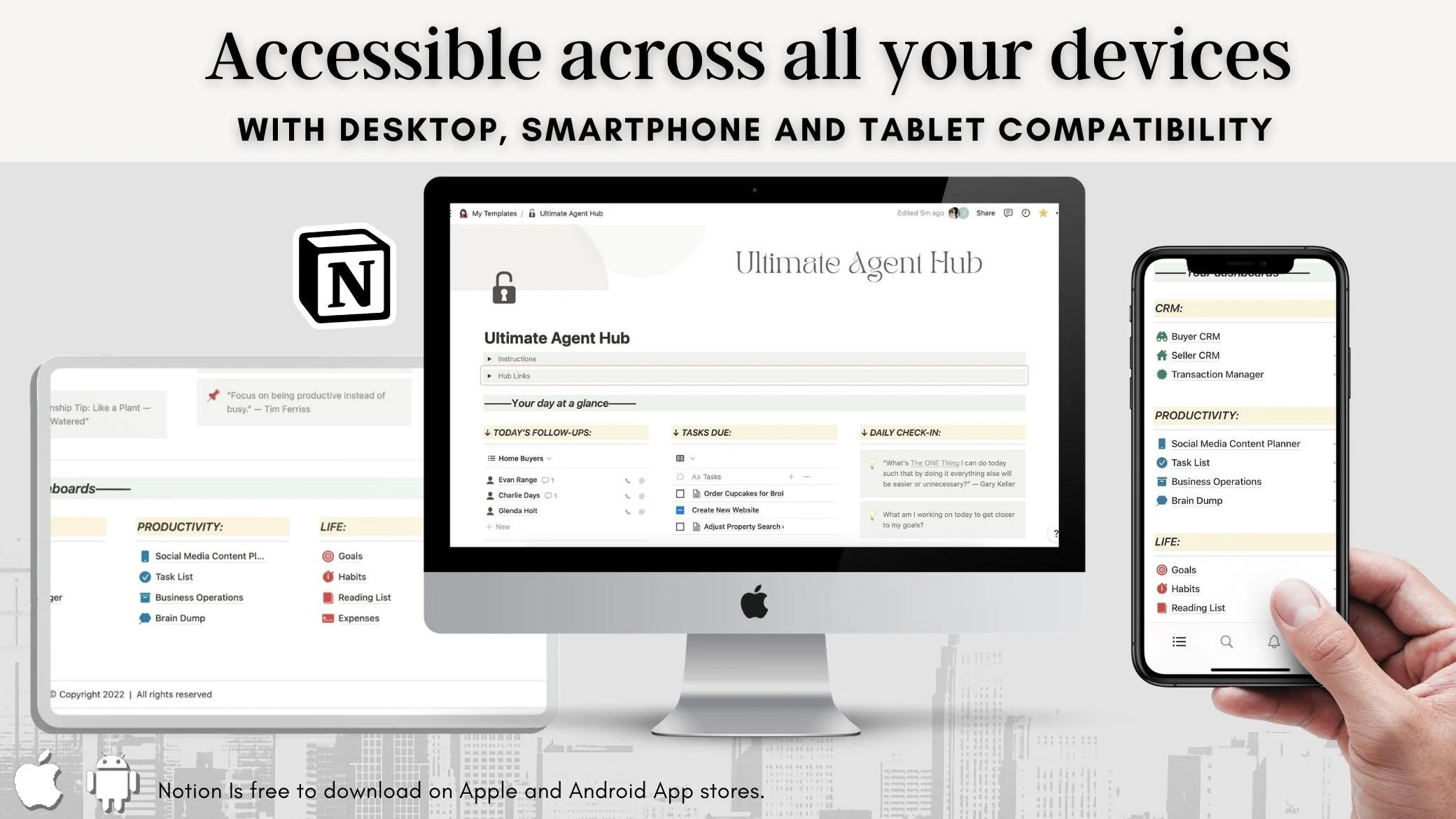 Ultimate Agent Hub Notion Template — Real Estate Agents — Notion For Agents