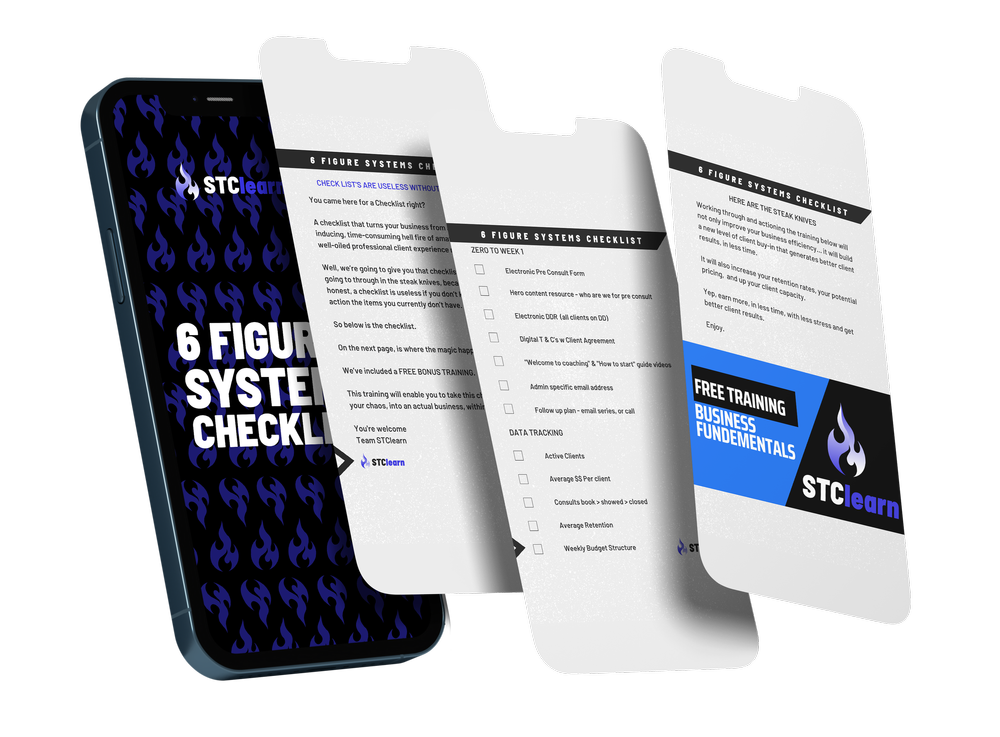 6 FIGURE CHECKLIST — STC FIT