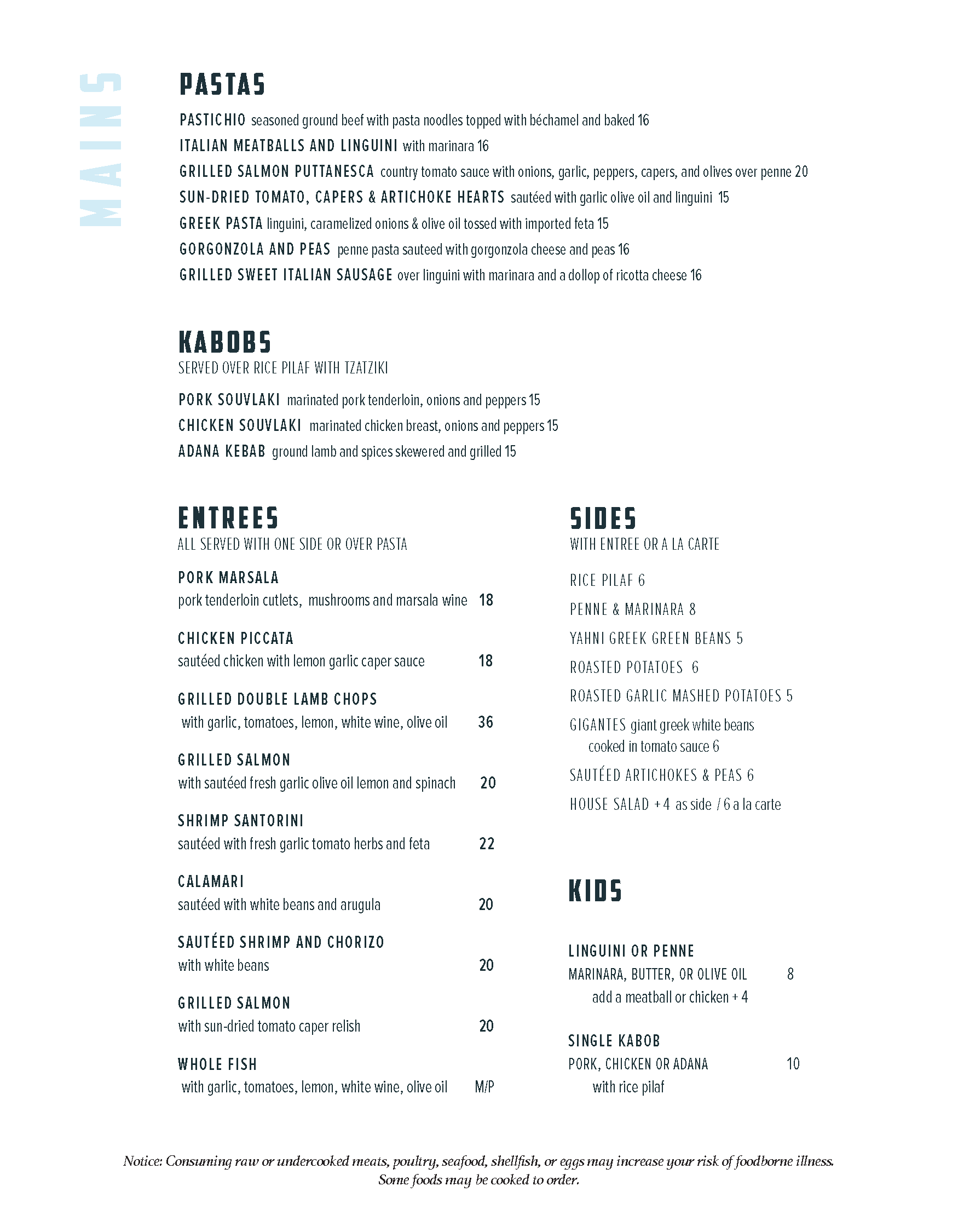 Menu — Demi's