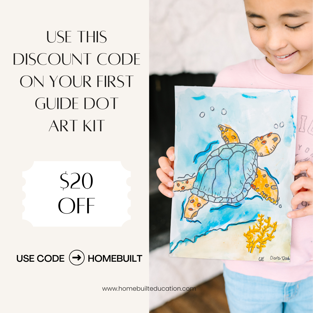 Homeschool Art Ideas: Our Guide Dot Journey — Homebuilt Education ...