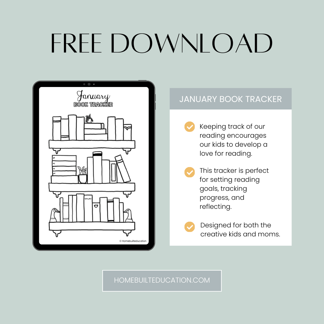 Free January Book Tracker for Moms and Kids! — Homebuilt Education ...