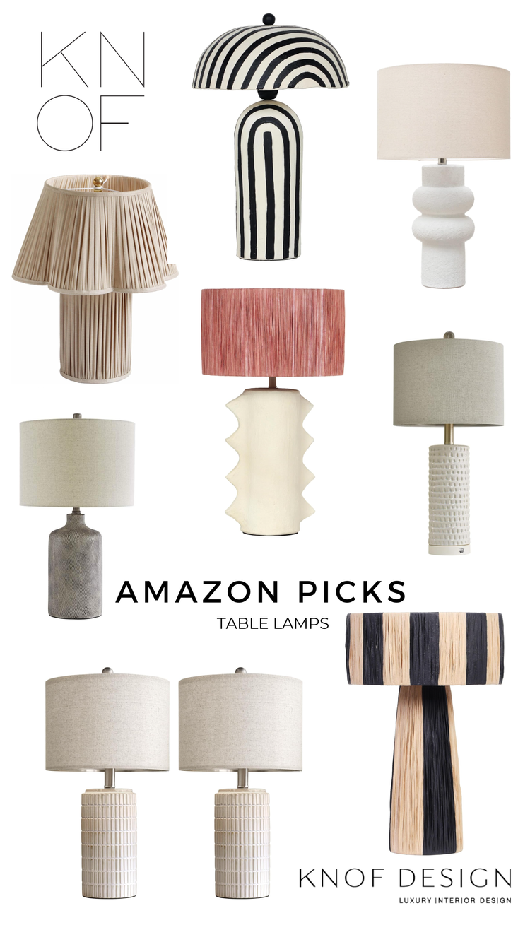 AMAZON X KNOF DESIGN | Designer picks for Table lamps Curated by KNOF ...