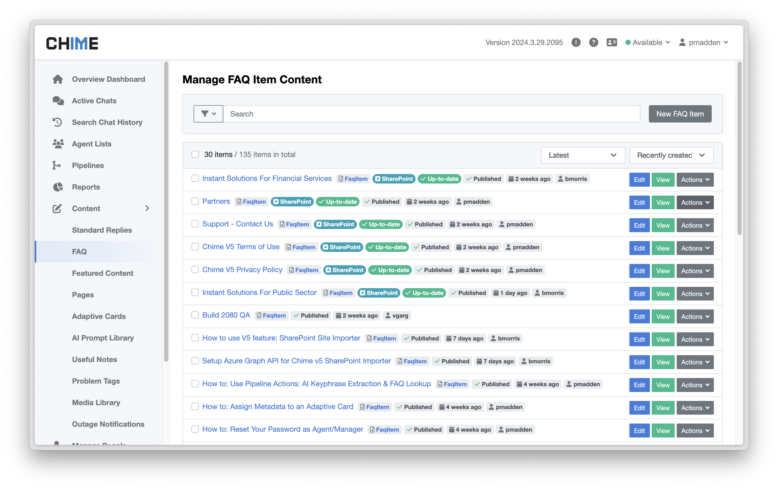 Combine AI powered chat and SharePoint to solve employee questions — Chime V5 Use Chat To Solve ...