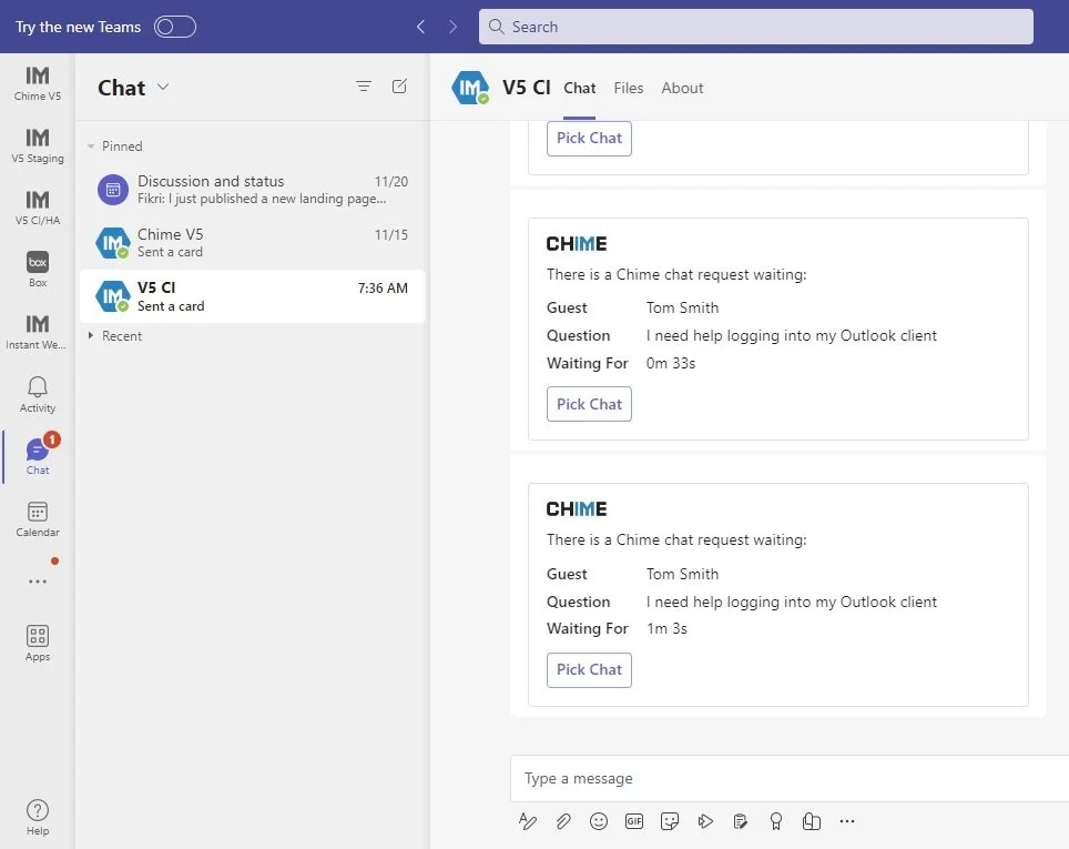 AI-Powered Service Desk Integration with Microsoft Teams | Chime V5