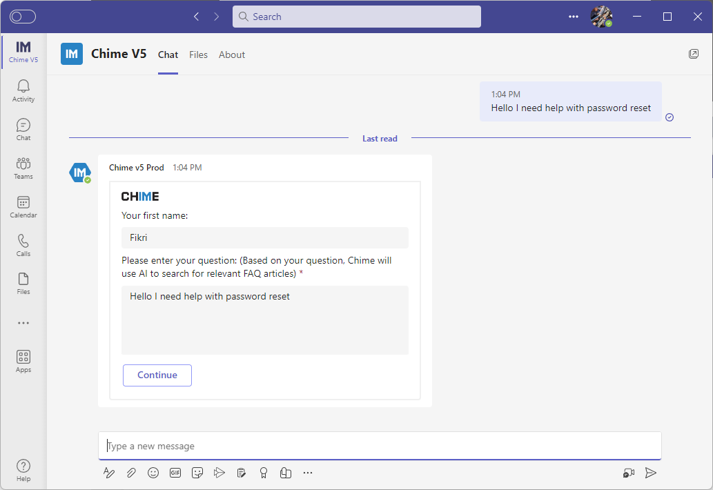 Use AI Powered Chat to Get Answers - Not Just Create Tickets — Chime V5 Use Chat To Solve ...