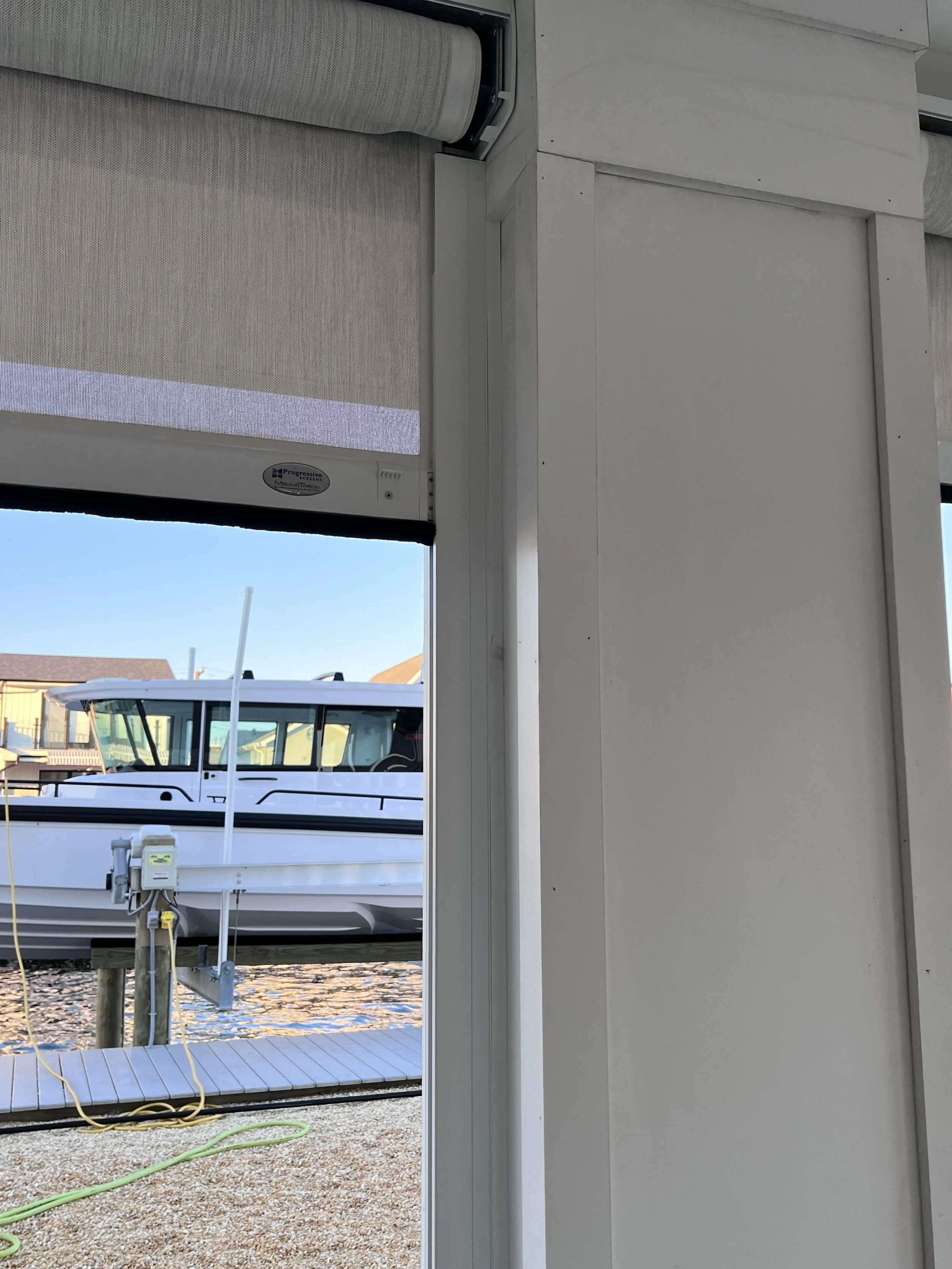 MagnaTrack Motorized Screen Installation in NJ | Majestic Outdoor