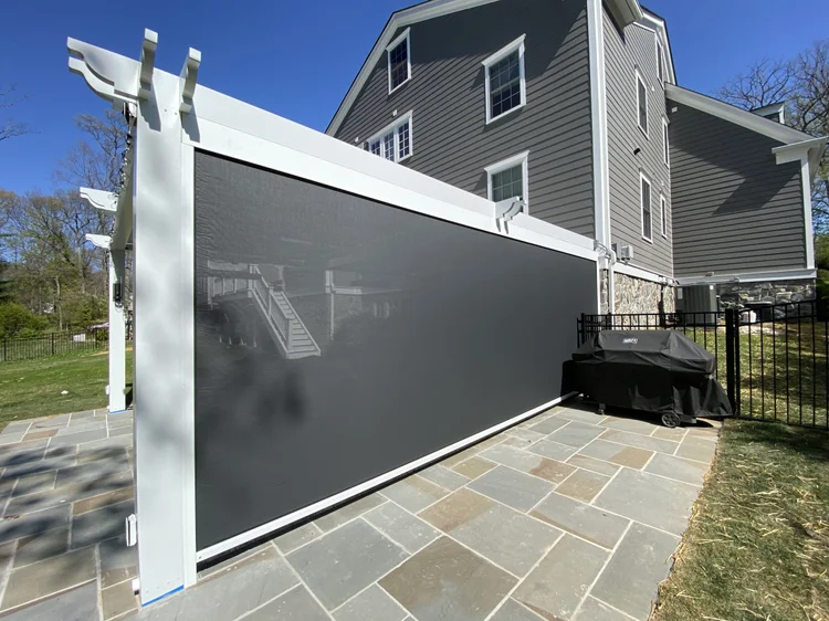 MagnaTrack Motorized Screen Installation in NJ | Majestic Outdoor