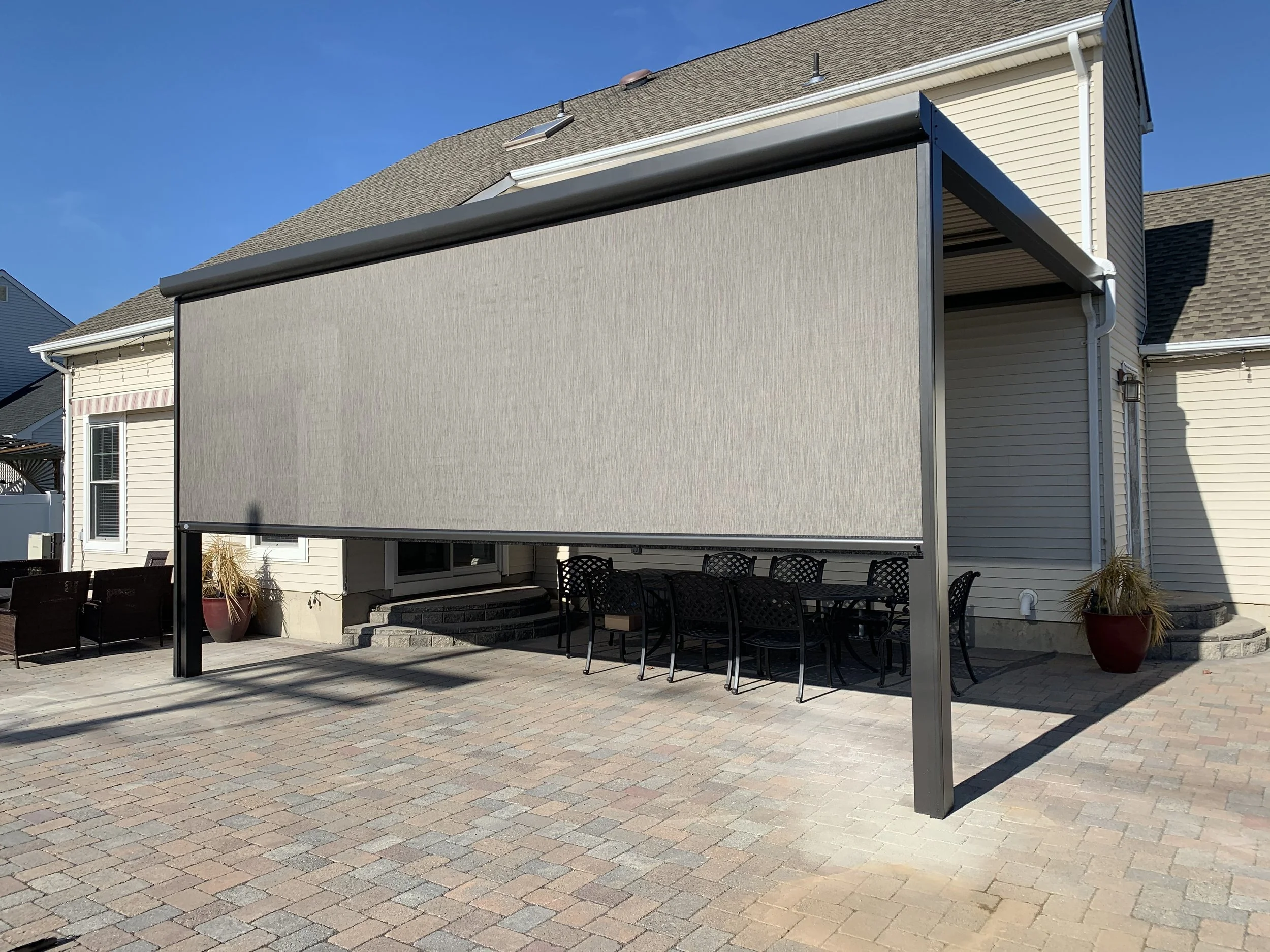 MagnaTrack Motorized Screen Installation in NJ | Majestic Outdoor