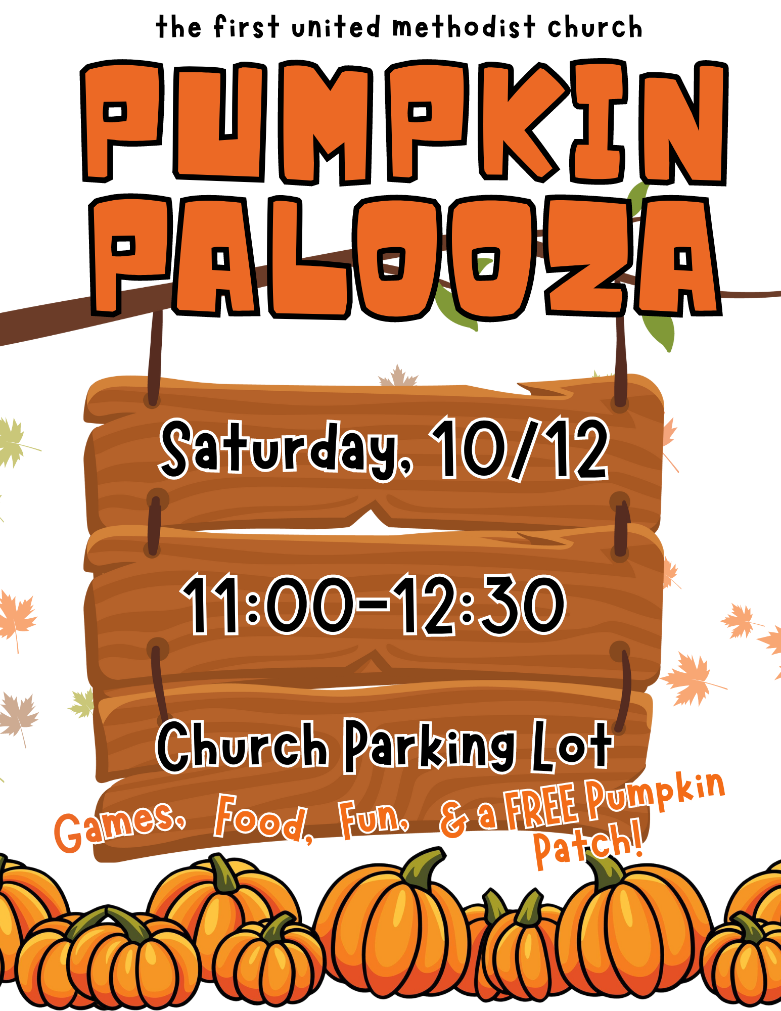 Pumpkin Palooza — FIRST UNITED METHODIST CHURCH