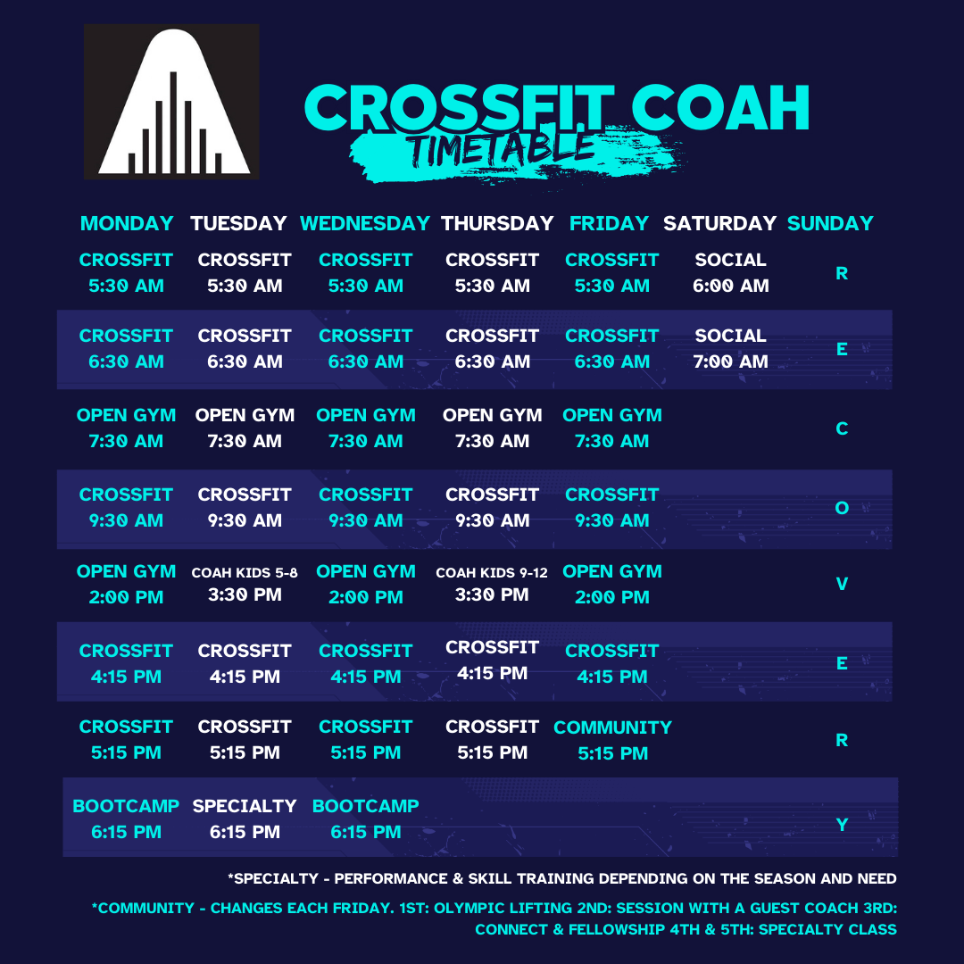 Timetable — CROSSFIT COAH