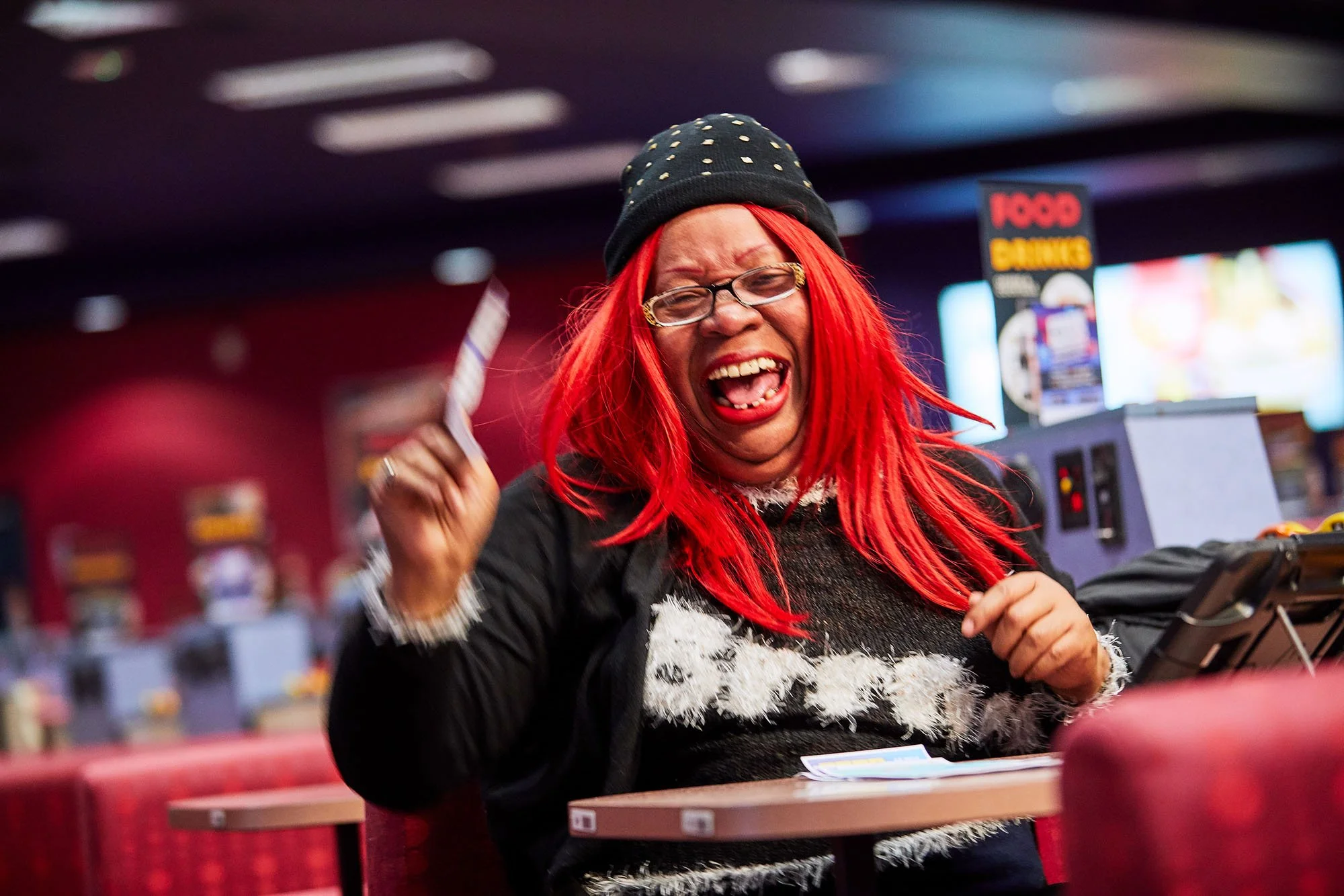 Bingo players of all ages celebrate winning a Full House — Barry Willis ...