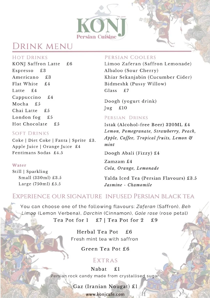 Menu — KONJ Café