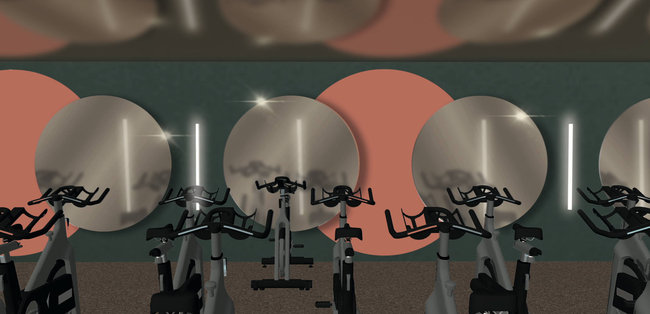 Indoor Rhythm Riding - Spinning with mirror ceiling, and immersive ...