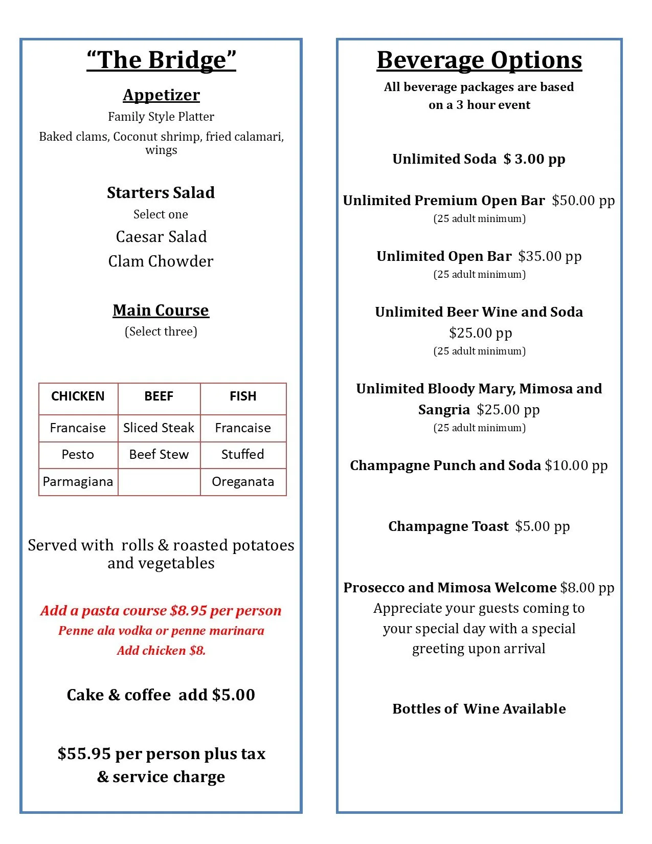 Catering & Private Events — Otto's Sea Grill