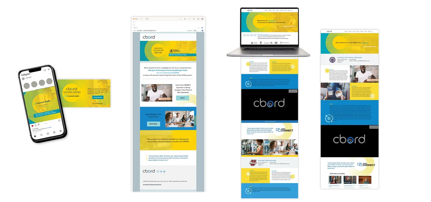 CBORD | MARKETING CAMPAIGN + WEB DESIGN — Cat Doyle Design - Graphic ...
