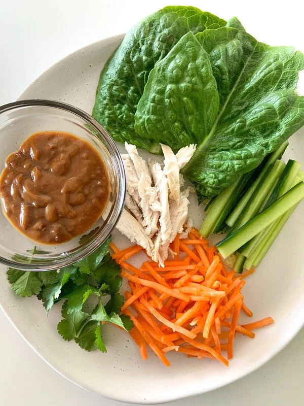 Chicken rice paper rolls — hashimotos