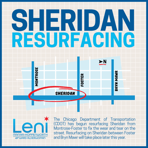Sheridan Resurfacing Meeting Recap — The 48th Ward